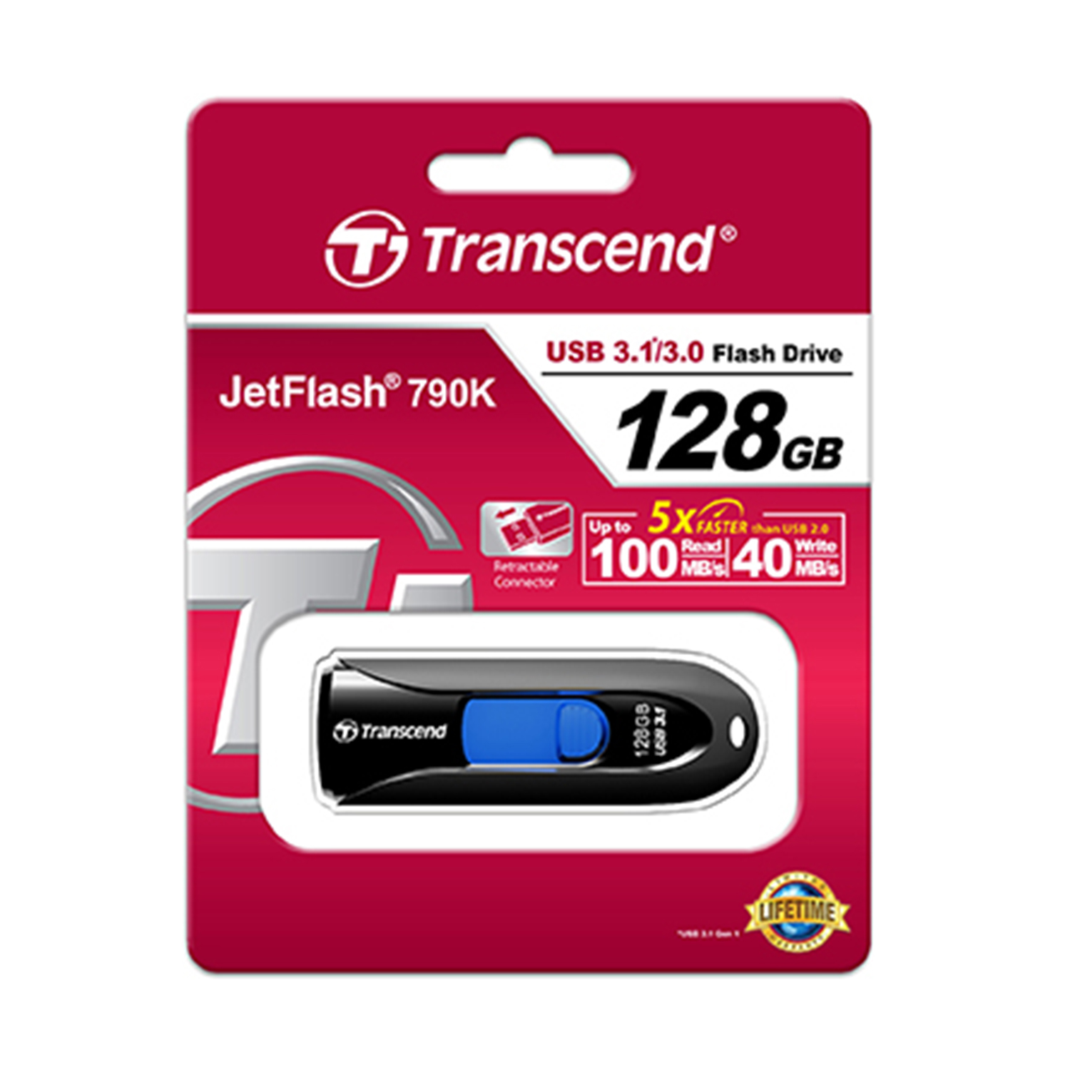 Transcend 128 GB USB nøgle 3.0 - USB-NØGLER - C.P. FOTO